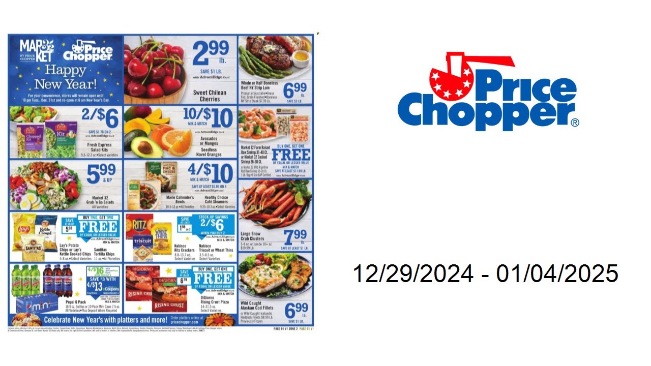 Price Chopper Weekly Ad - 12/29/2024 - 01/04/2025 - YouTube