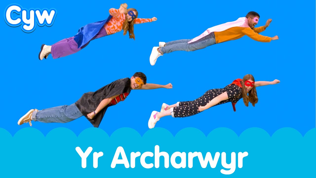 🦸‍♀️Cân yr Archarwyr | Welsh Kids Superhero Song - YouTube