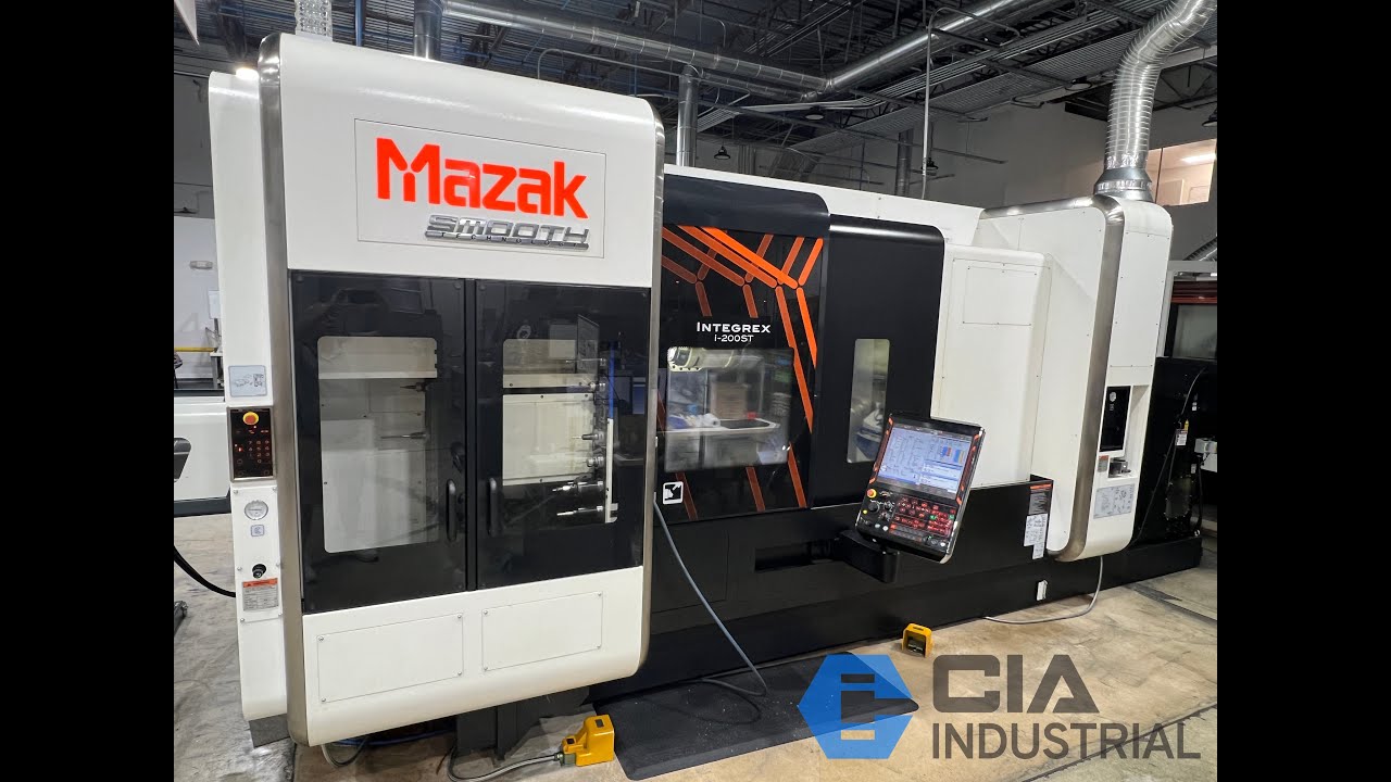 Mazak Integrex i-200 ST CNC Turning Center; SN 310299 (New 2020) - YouTube