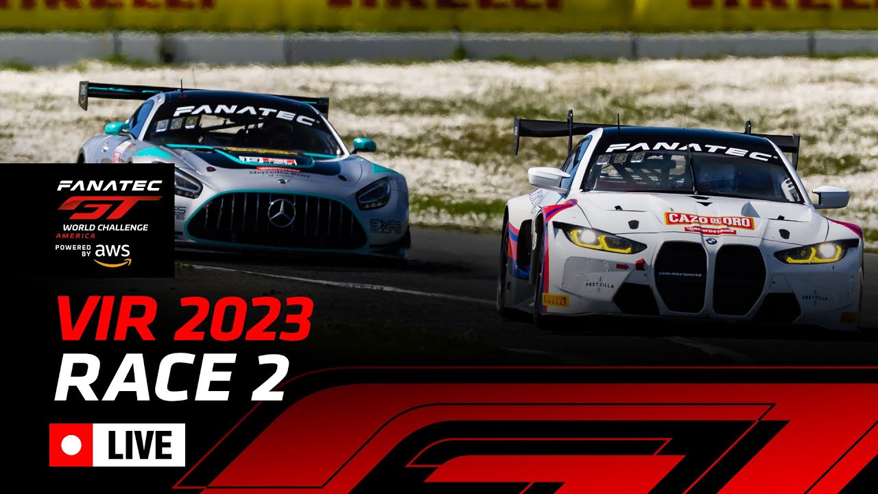 LIVE | Race 2 | Virginia | Fanatec GT World Challenge America Powered ...