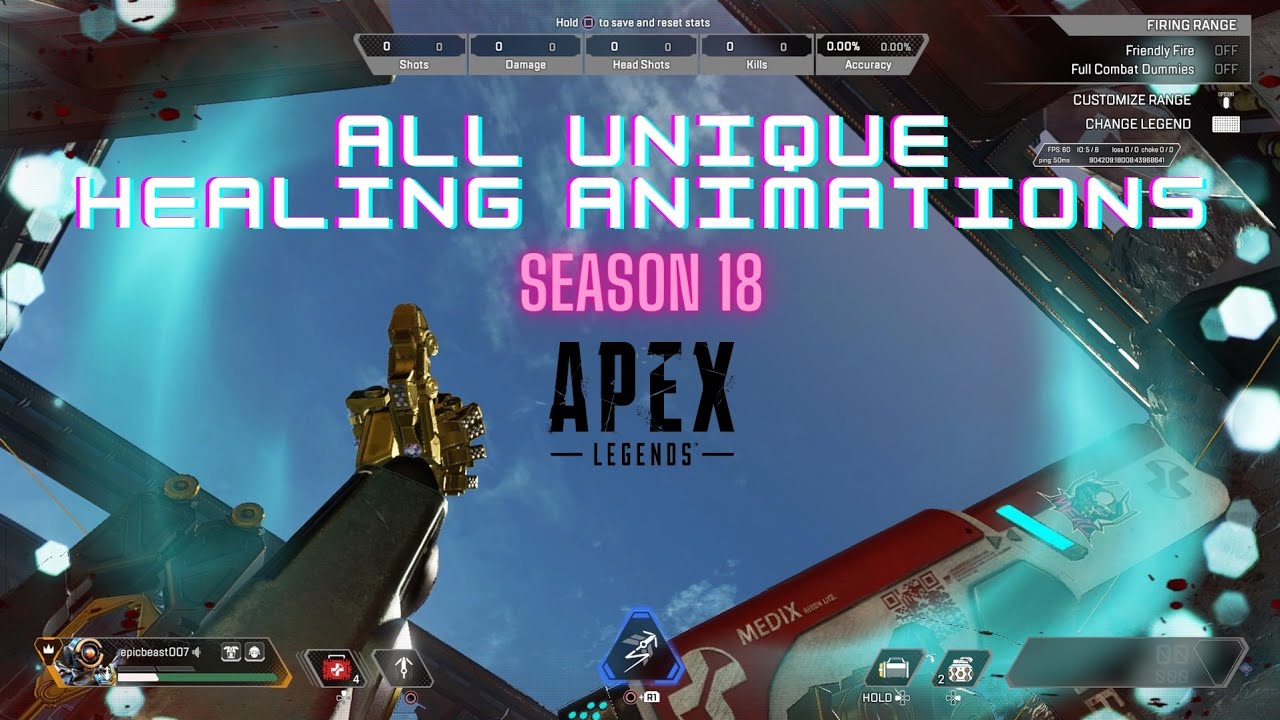 Apex Legends | All Secret Heal Animations #apexlegends - YouTube