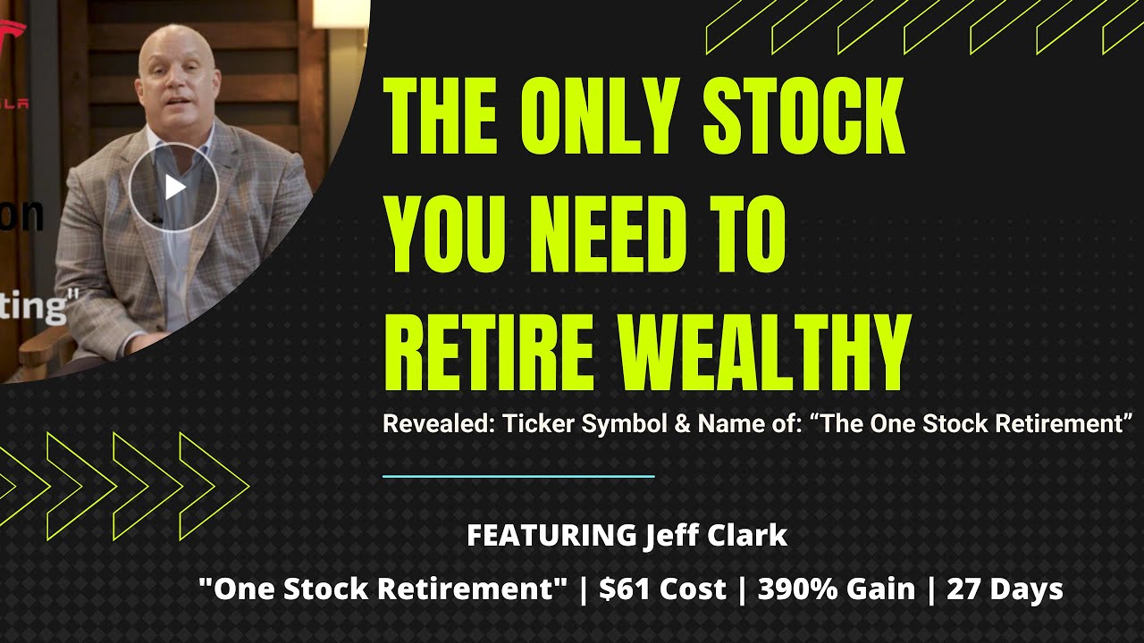 Jeff Clark One Stock Retirement Plan | 390% Gains In Just 8 Days - YouTube