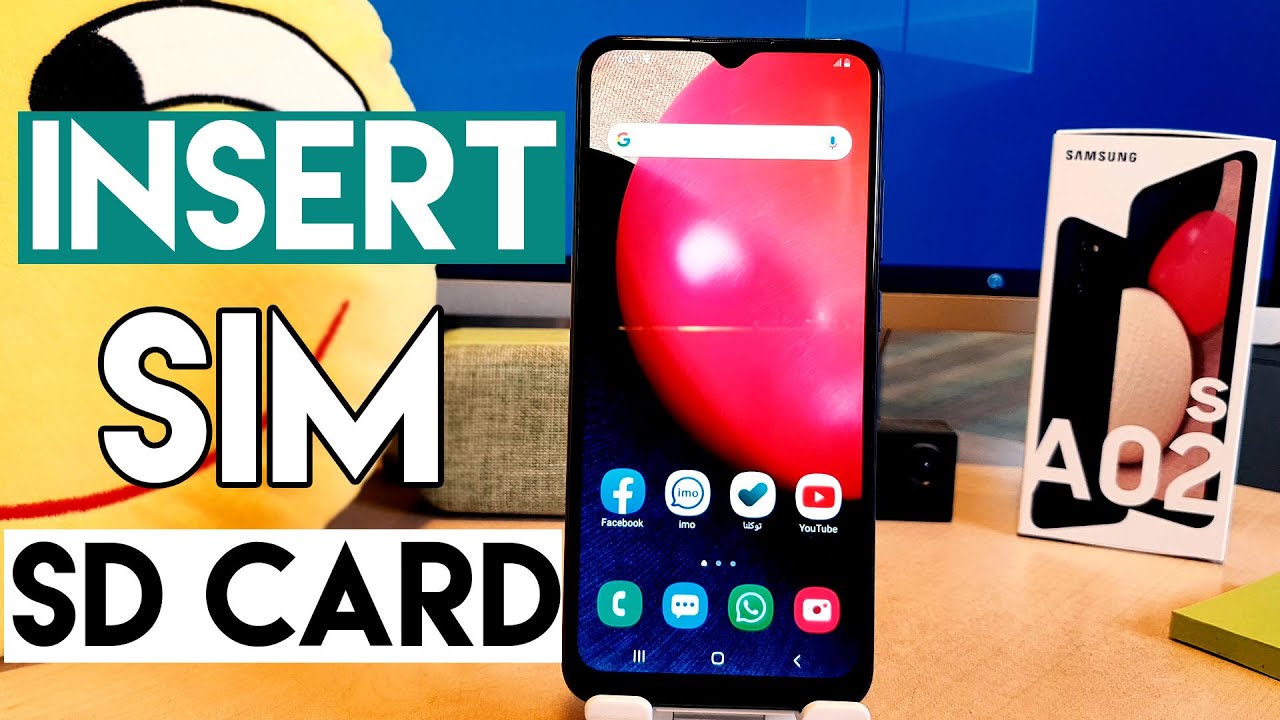 How To Insert SIM & SD Card In Samsung Galaxy A02s - YouTube