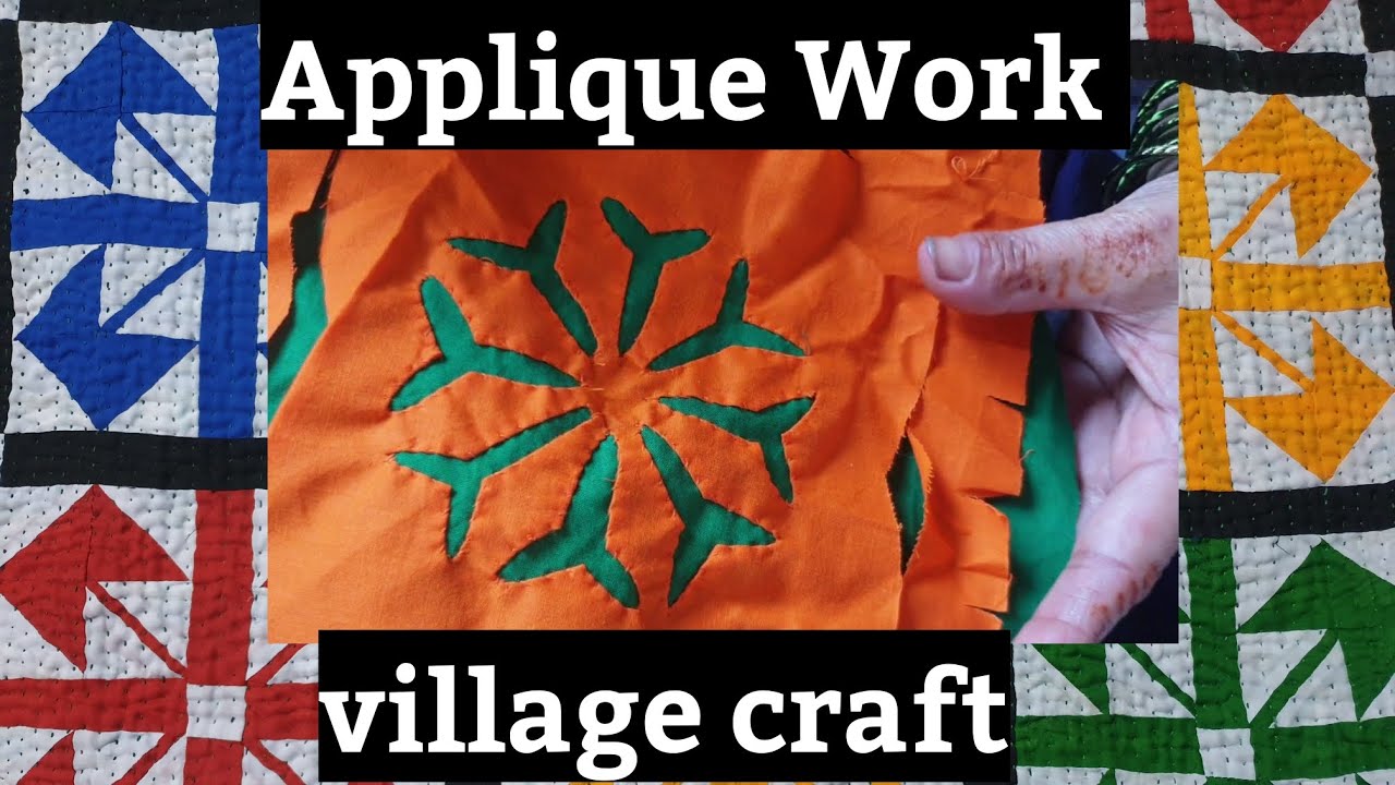 how to create Applique motives and patterns - YouTube