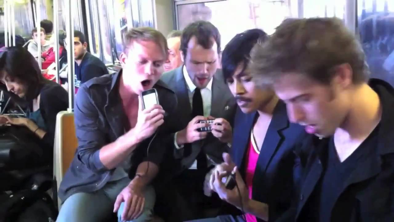 "Take Me Out" by Atomic Tom LIVE on NYC subway - YouTube