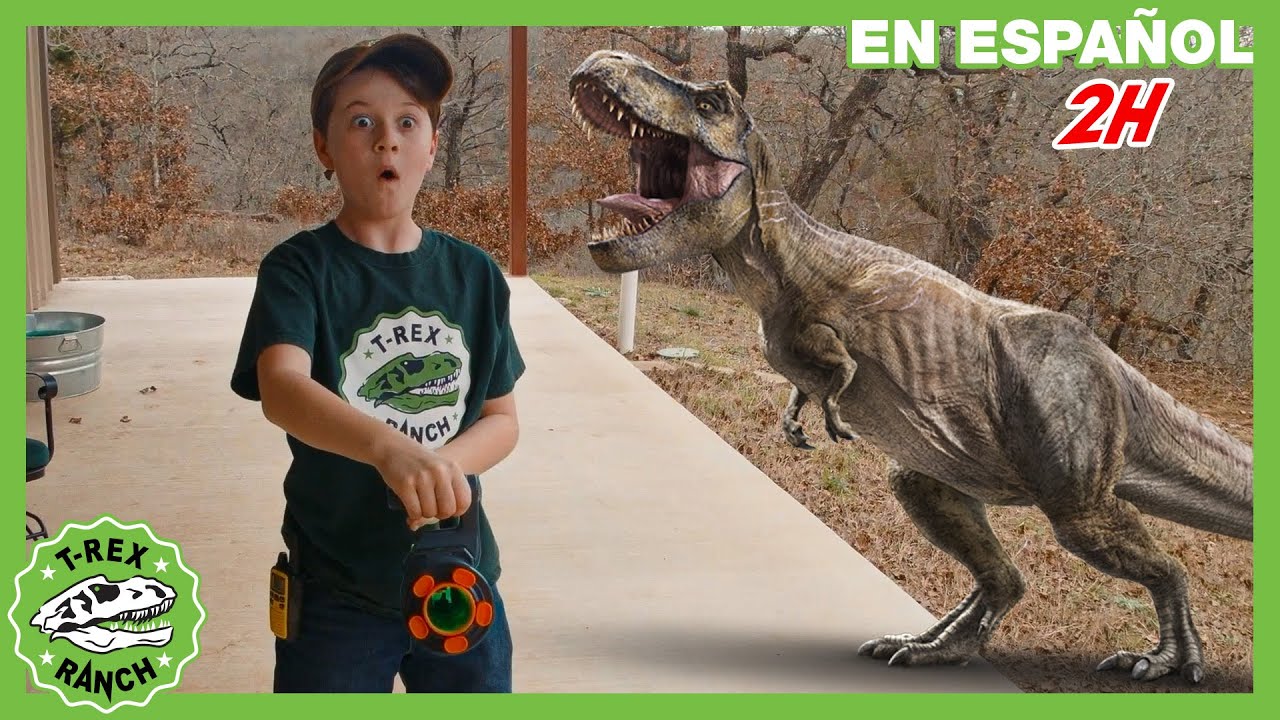 El T-Rex se escapa | Videos de dinosaurios y juguetes para niños - YouTube