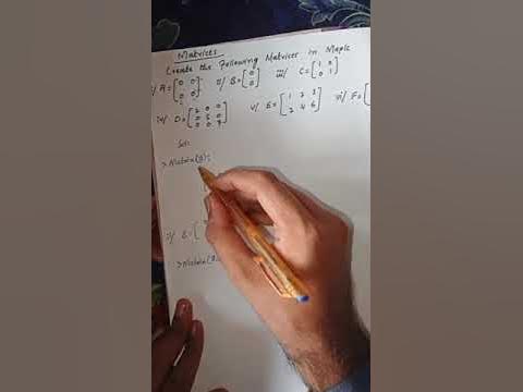 Lecture#12 "Matrices" in Maple STB 12th Class - YouTube