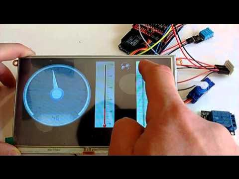 Arduino and Visuino: Connect 4D Systems ViSi Genie smart Touchscreen ...