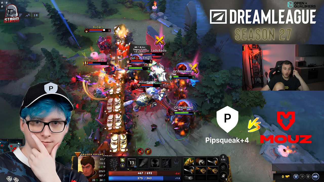KIDARO ПРАЙМ | MOUZ vs Pipsqueak4, DreamLeague S27, Open Qualifier ...