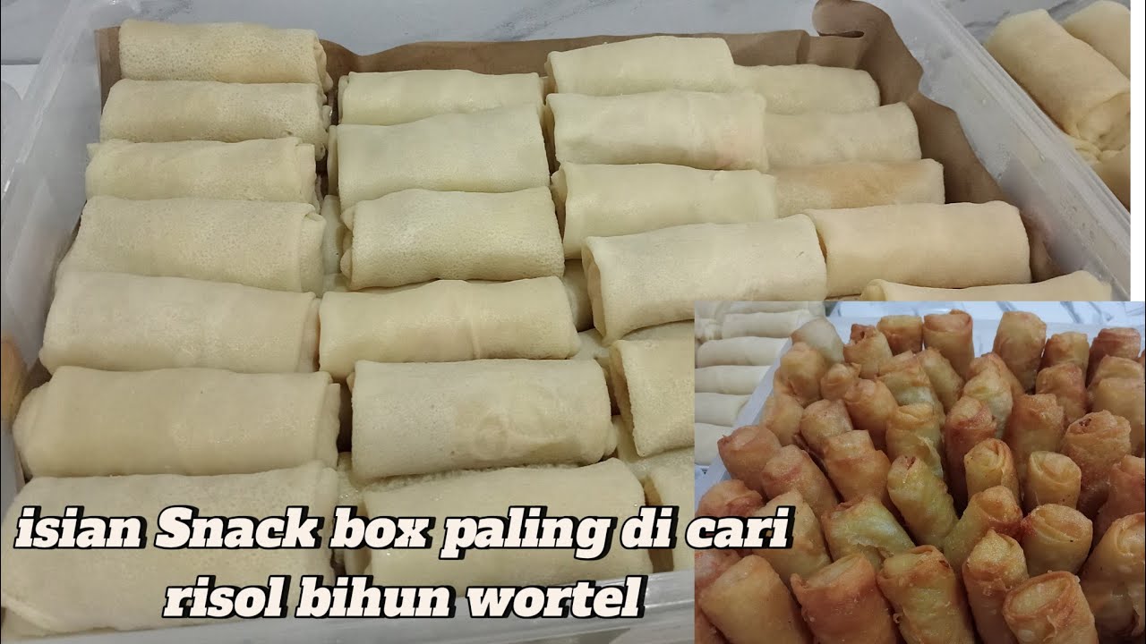RISOL BIHUN SATU RESEP DAPAT 160 PCS | ISIAN SNACK BOX PALING DI CARI ...