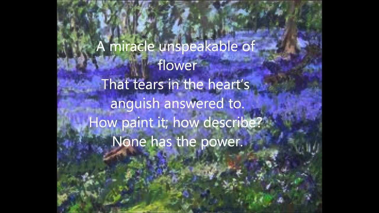 From "The Bluebells" by John Masefield read by Farnham Town Crier - YouTube
