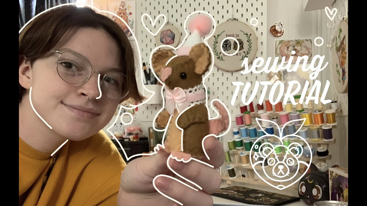 Mouse Plush Tutorial (FREE PATTERN) - YouTube