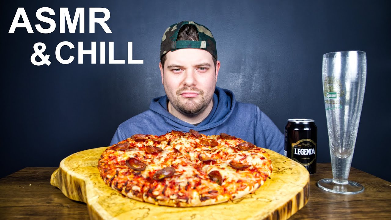 ASMR PIZZA & CHILL MUKBANG | LET's TALK XMAS 2020 | DAVE KAY ASMR - YouTube