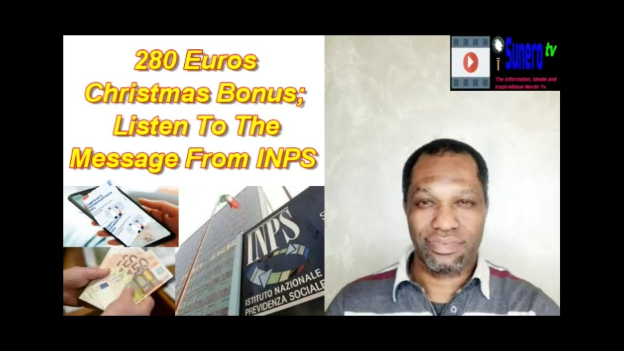 280 Euros Christmas Bonus; Listen To INPS Message About It - YouTube