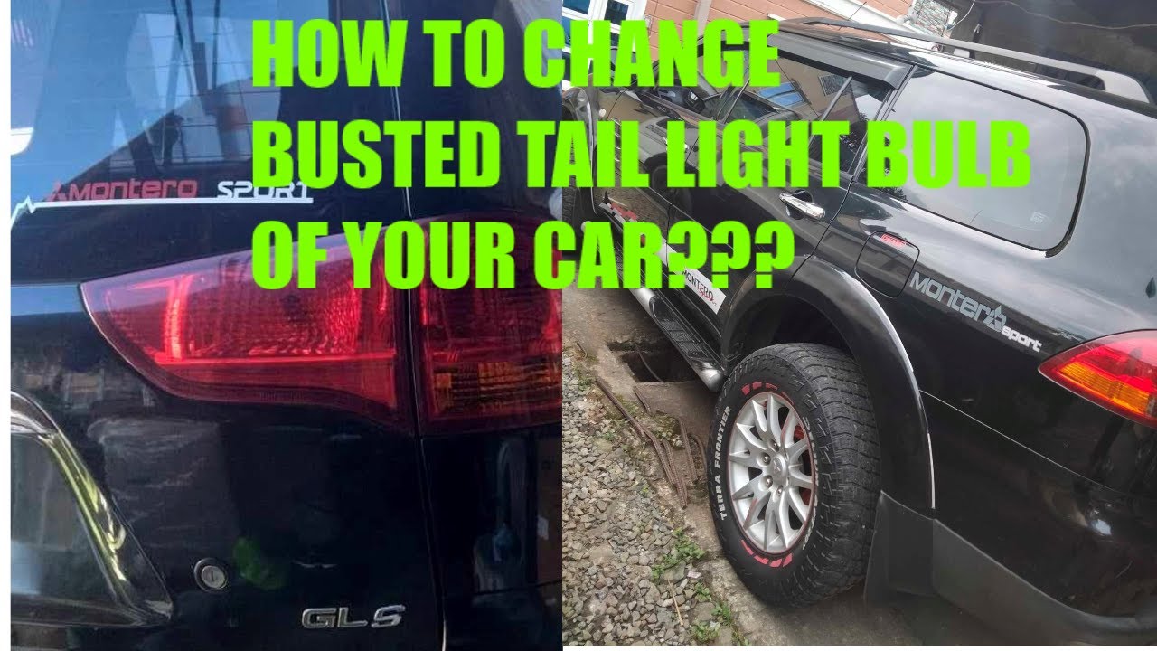 how to change busted tail light of your car - YouTube