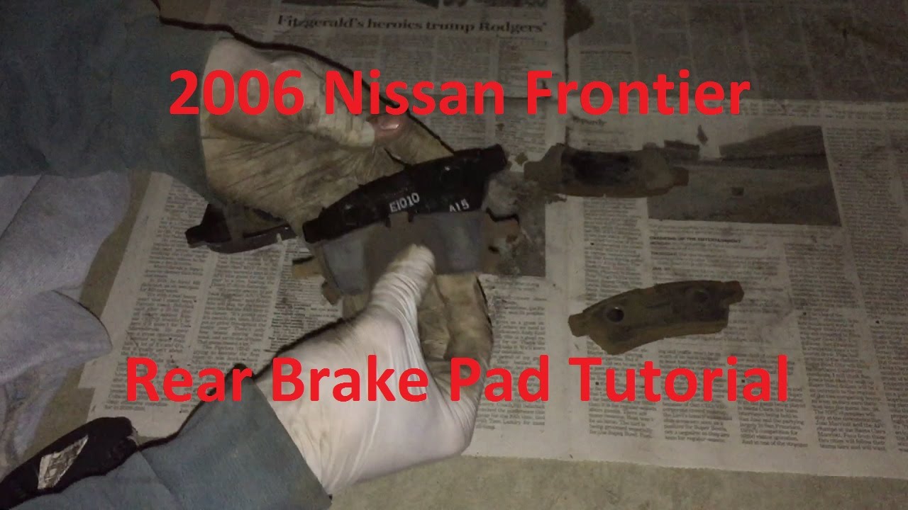 Nissan Frontier Rear Brake Pad Replacement - YouTube