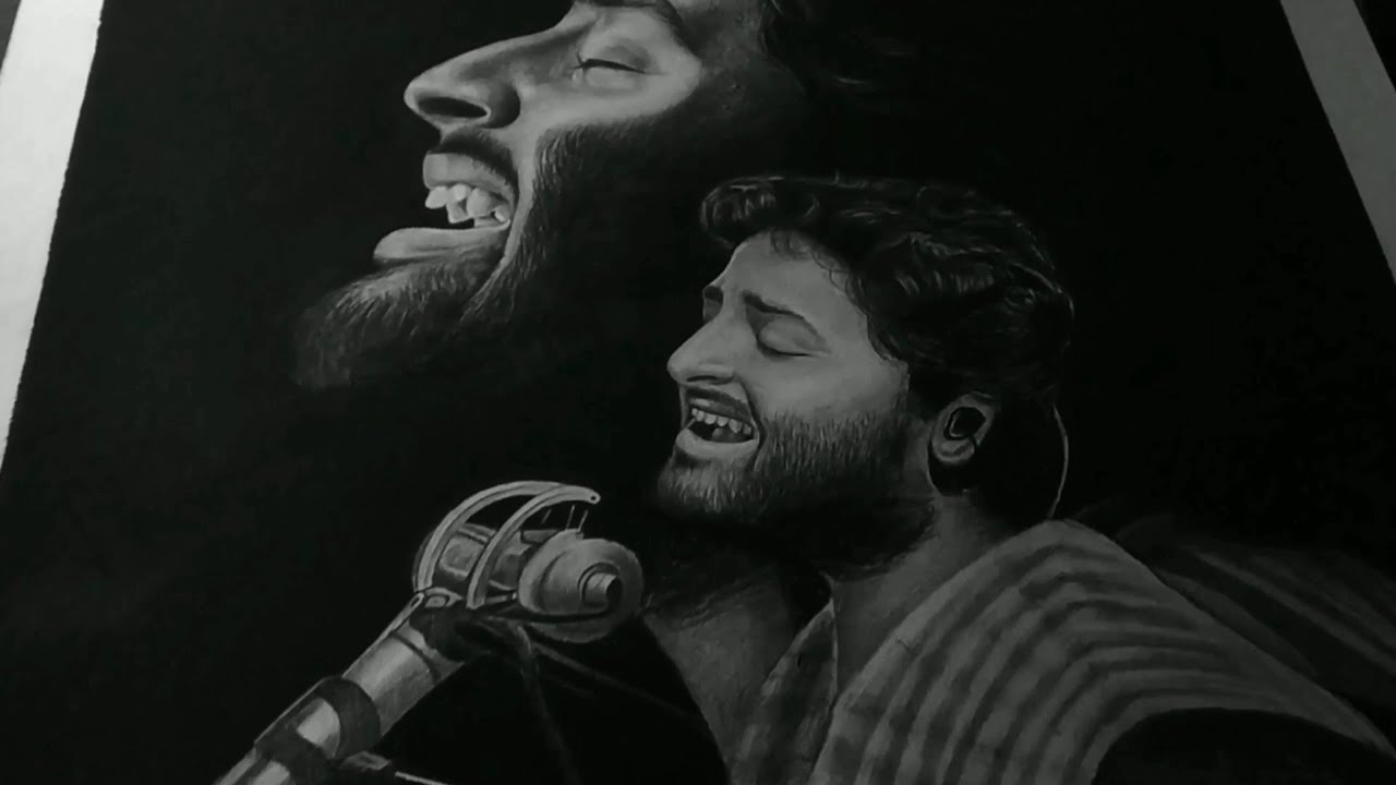 Drawing of Arijit Singh || Pencil sketch of Arijit Singh 🥀 - YouTube