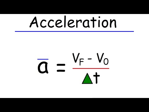 What Is The Formula For Average Acceleration In Science