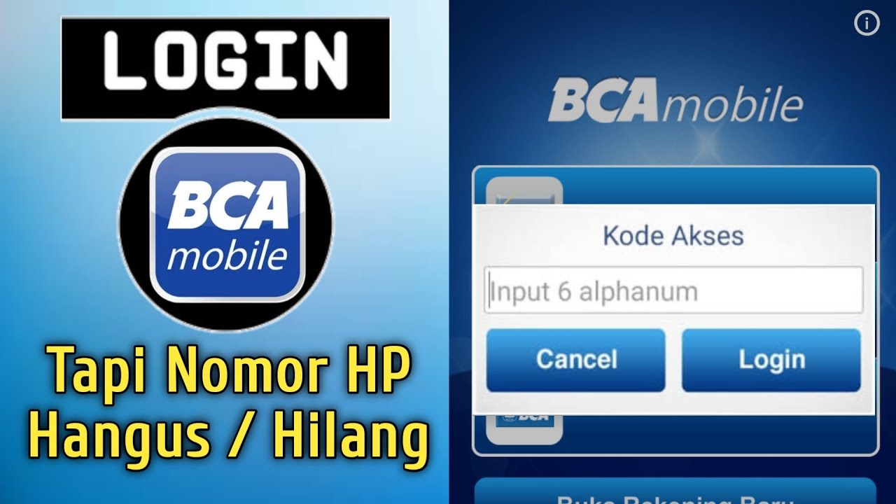 Cara Login m-Banking BCA Nomor HP Hilang - YouTube