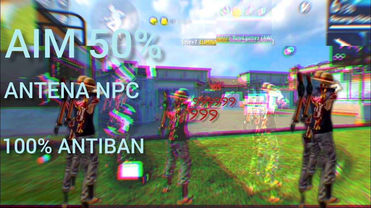 AIM 50% Y ANTENA NPC 100% ANTI BAN - YouTube