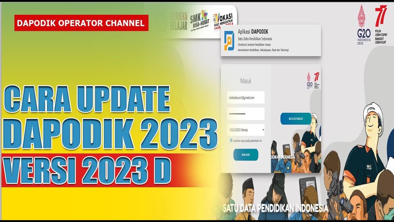 Update Dapodik Terbaru 2023-d -2022-2023 Genap-SMK - YouTube