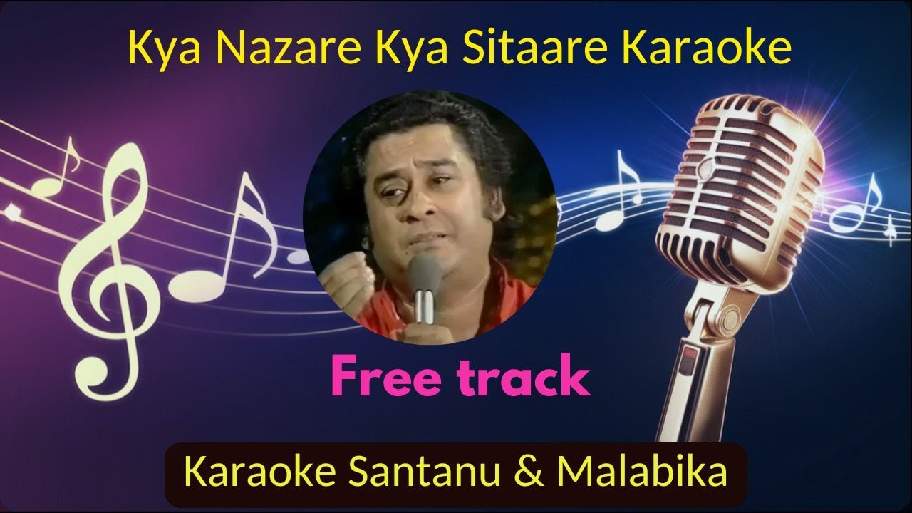 Kya Nazare Kya Sitaare Karaoke with Scolling Lyrics | Jheel Ke Us Paar ...