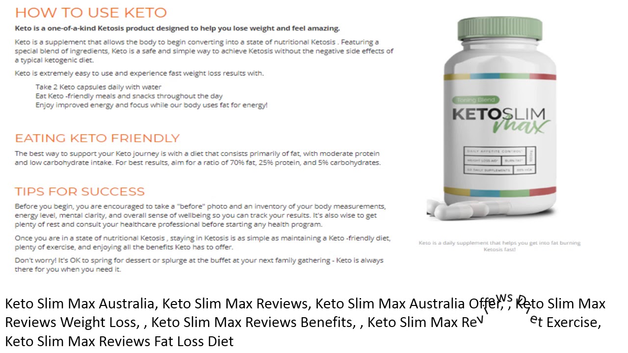 Keto Slim Max Reviews - YouTube