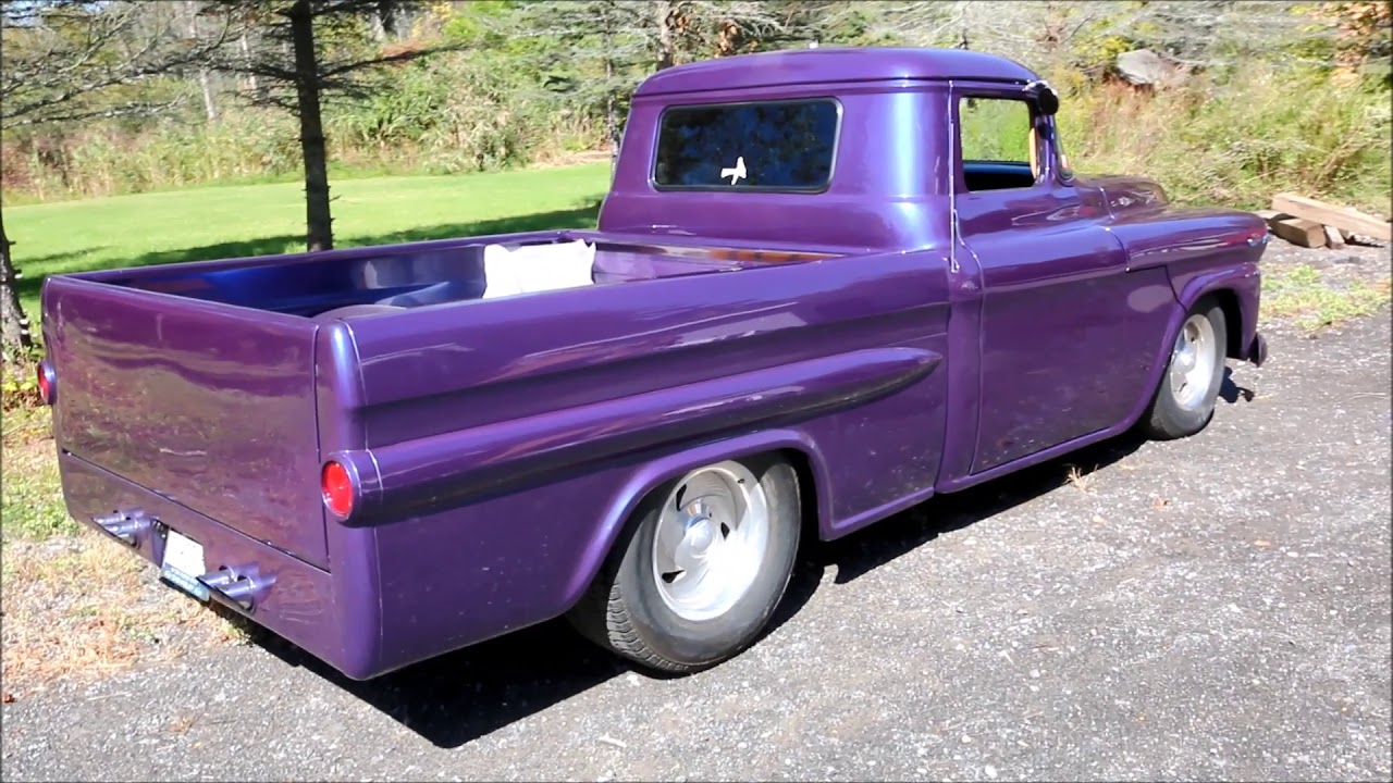 1958 Chevrolet Apache Pro Street Pickup For Sale at Auction - YouTube