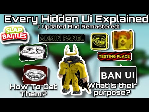 Every Hidden Ui/Gui In Slap Battles Explained (Updated & Remastered)