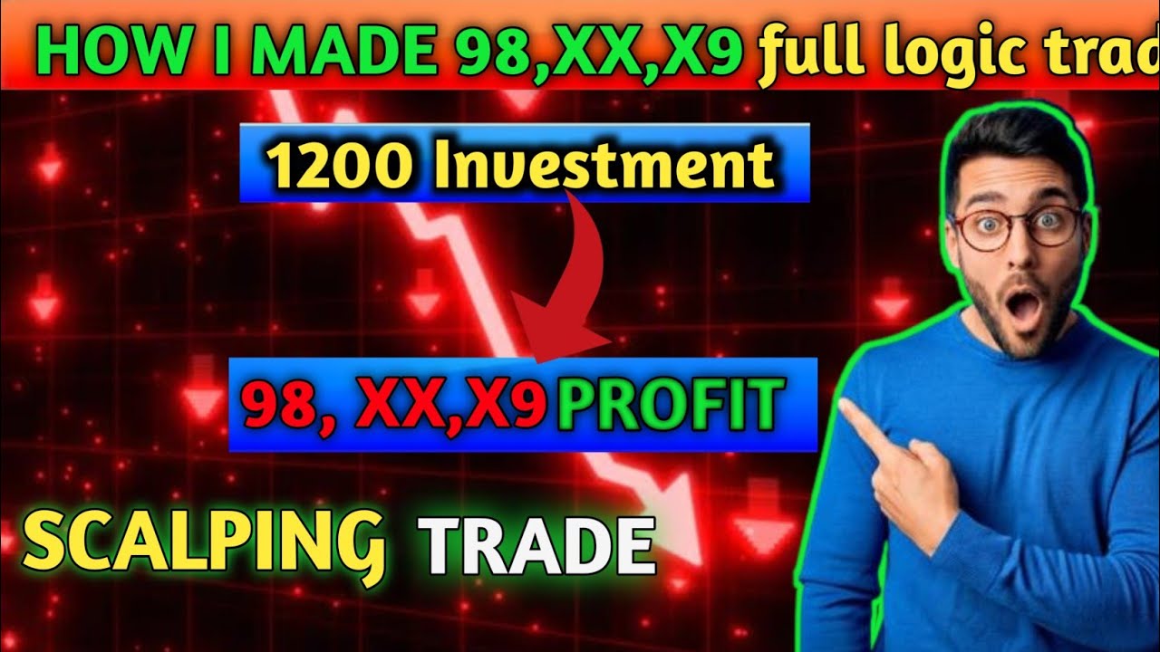 HOW I MADE PROFIT FULL LOGIC TRADE ||HOW TO IDENTIFY CANDLESTIC CHART ...