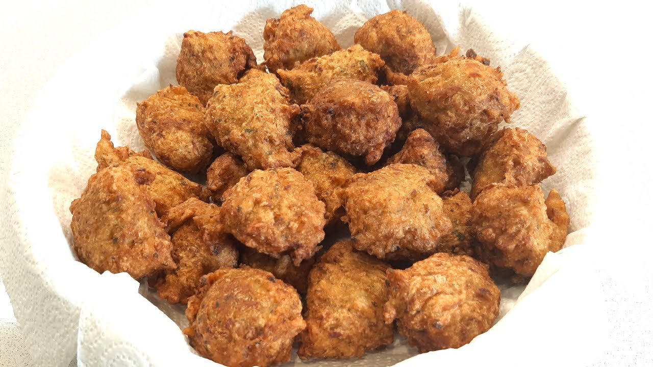 Trinidad Saltfish Accra | Saltfish Fritters | Trini Street Food - YouTube