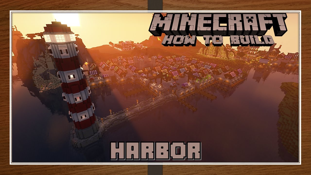 Minecraft - How to Build a Harbor 🚢🏗 - YouTube
