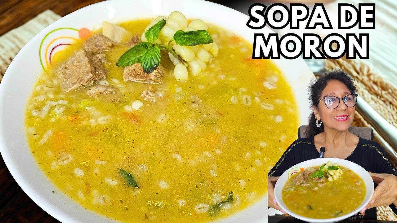 Sopa de Moron con Carne | Receta Peruana - YouTube
