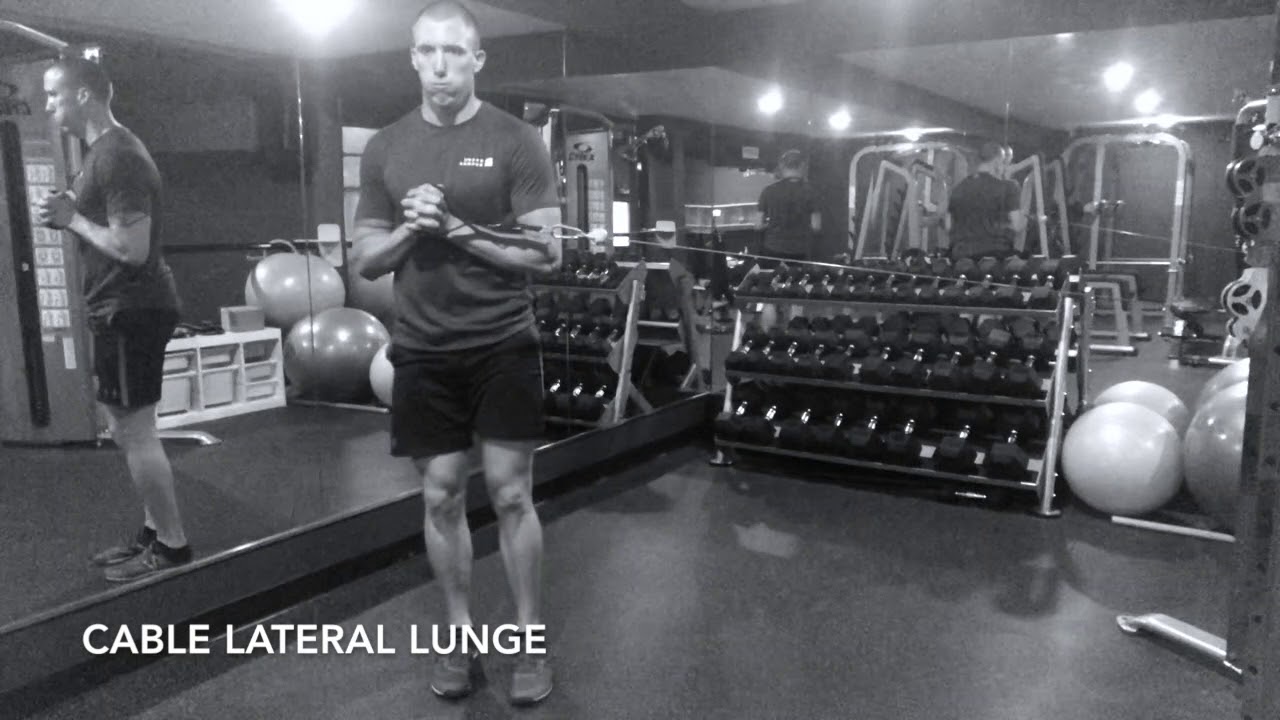 Cable Lateral Lunge - Upside Strength Exercise Library - YouTube