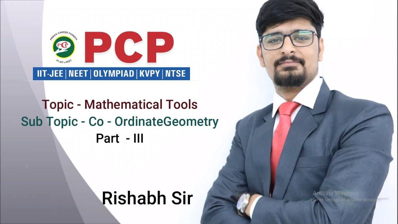 Foundation | Physics | Topic - Mathematical Tools | Sub. Topic - Co ...