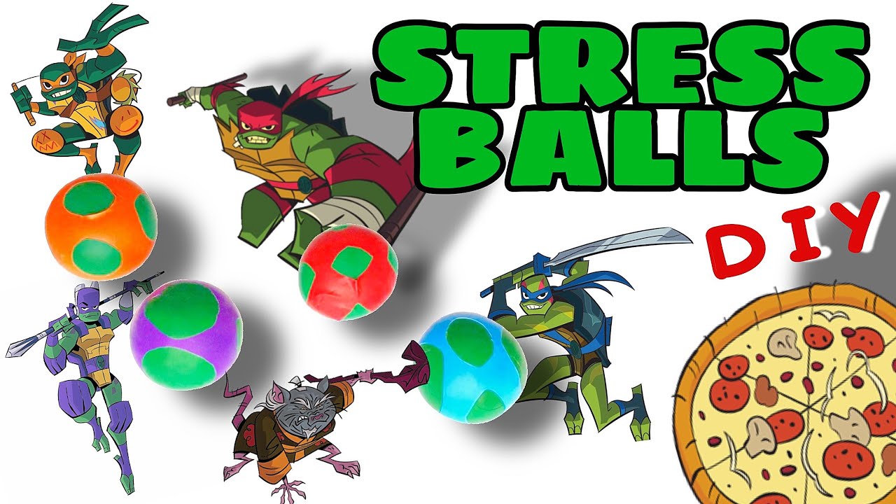 How to make Ninja Turtle Stress Balls - DIY - YouTube