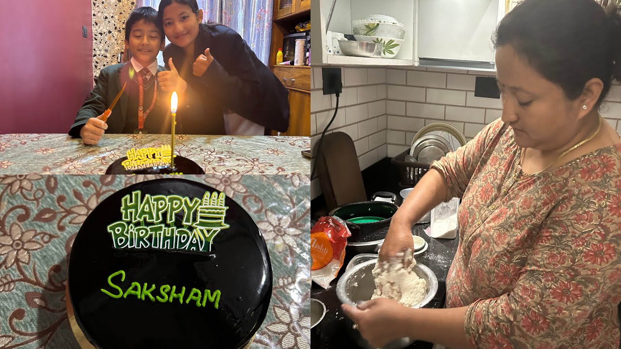 First time seroti try gareko 😜Saksham ko Birthday + Maghey Sakrati # ...