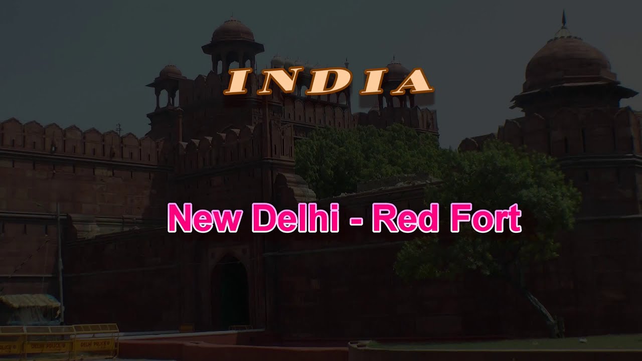 India,Delhi,Red Fort - Trip to Nepal,Tibet,India part 41 - Travel video ...