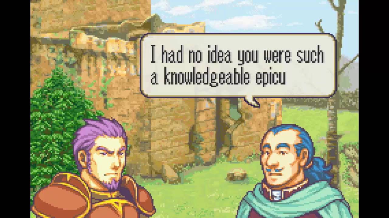 Fire Emblem: Blazing Sword - Marcus & Merlinus Support - YouTube