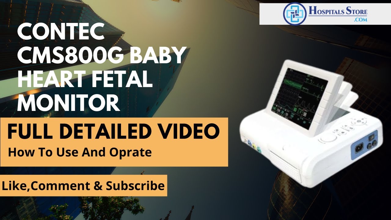 Contec cms 800G fetal monitor/ctg machine - unboxing general and ...