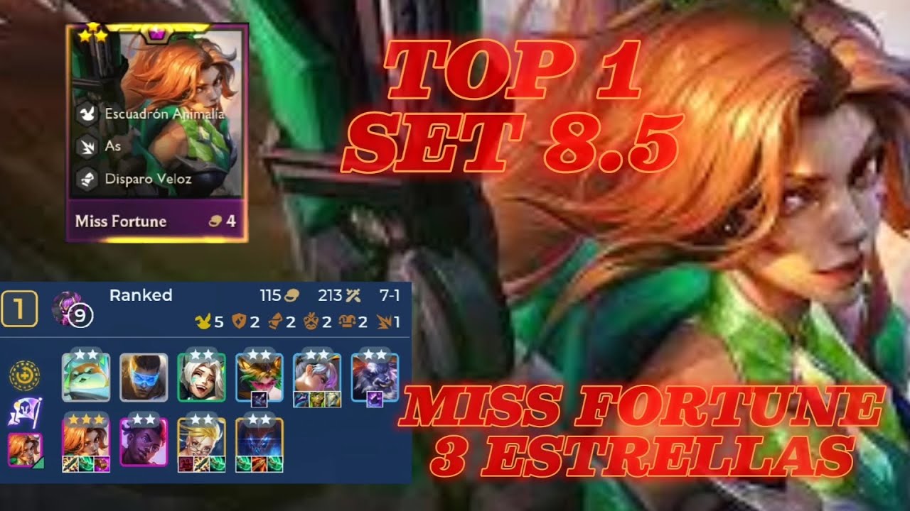 Tft Set 8 5 Miss Fortune Top 1 ⭐⭐⭐ Free Win Youtube