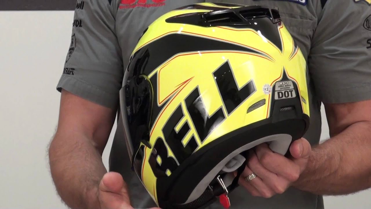 Bell RS-1 Emblem Hi-Vis Yellow Helmet Review from SportbikeTrackGear ...
