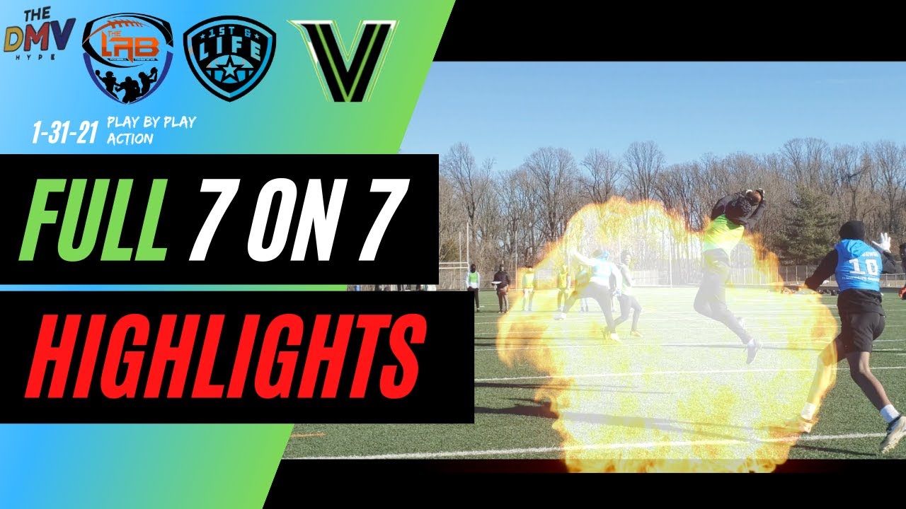 QB LAB/ VOLT 7on7/1rst and Life 7 on 7 football scrimmage!!! 2021 - YouTube