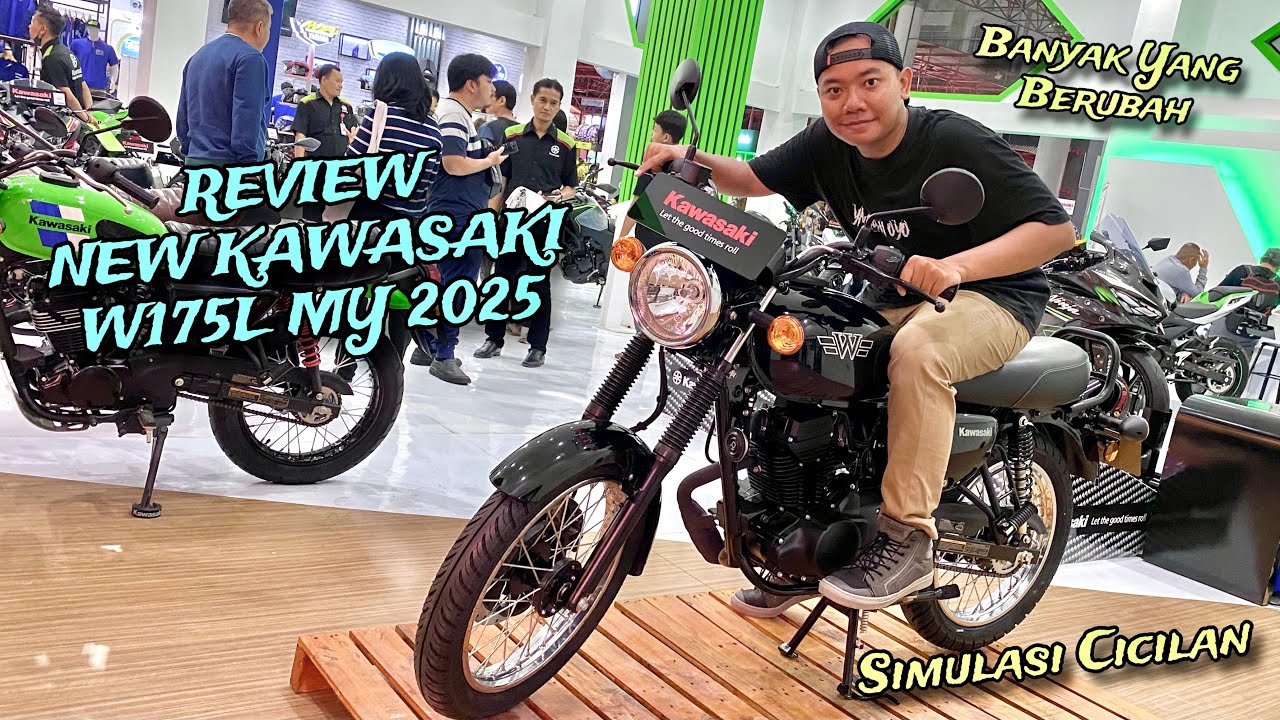 REVIEW NEW KAWASAKI W175L MY 2025 | LOOK BERUBAH, FITUR BARU & SIMULASI ...