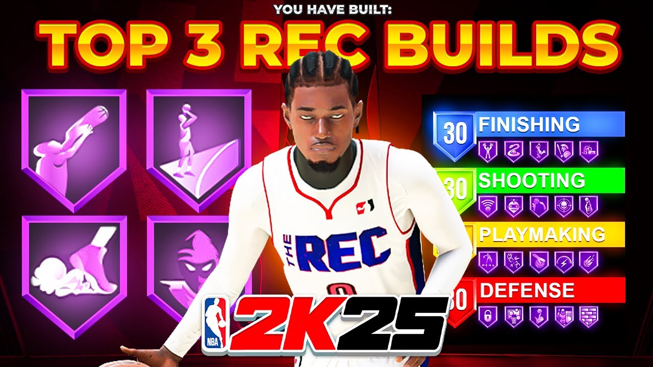 *INSANE* BUILDS FOR RANDOM REC in NBA 2K25 - YouTube