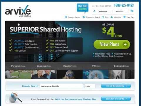 Top Web Hosting Arvixe Web Host - YouTube
