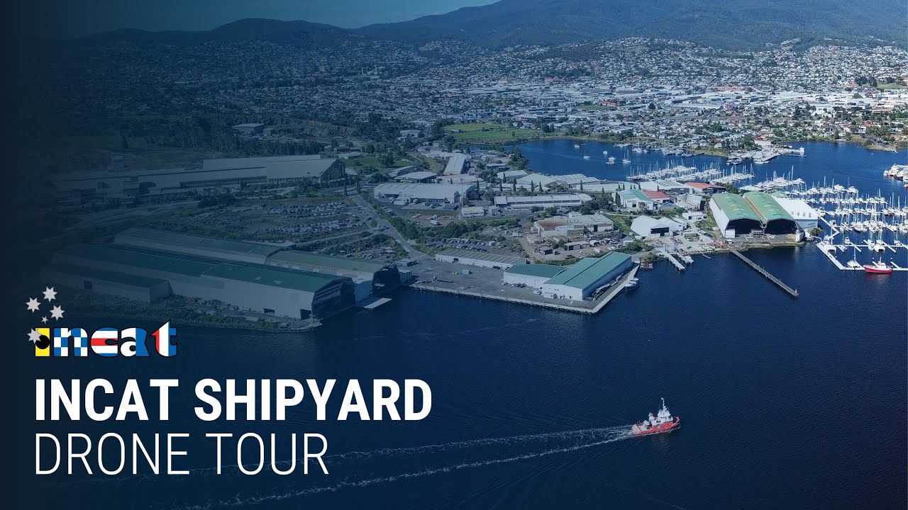 Drone Tour of the Incat Shipyard - YouTube