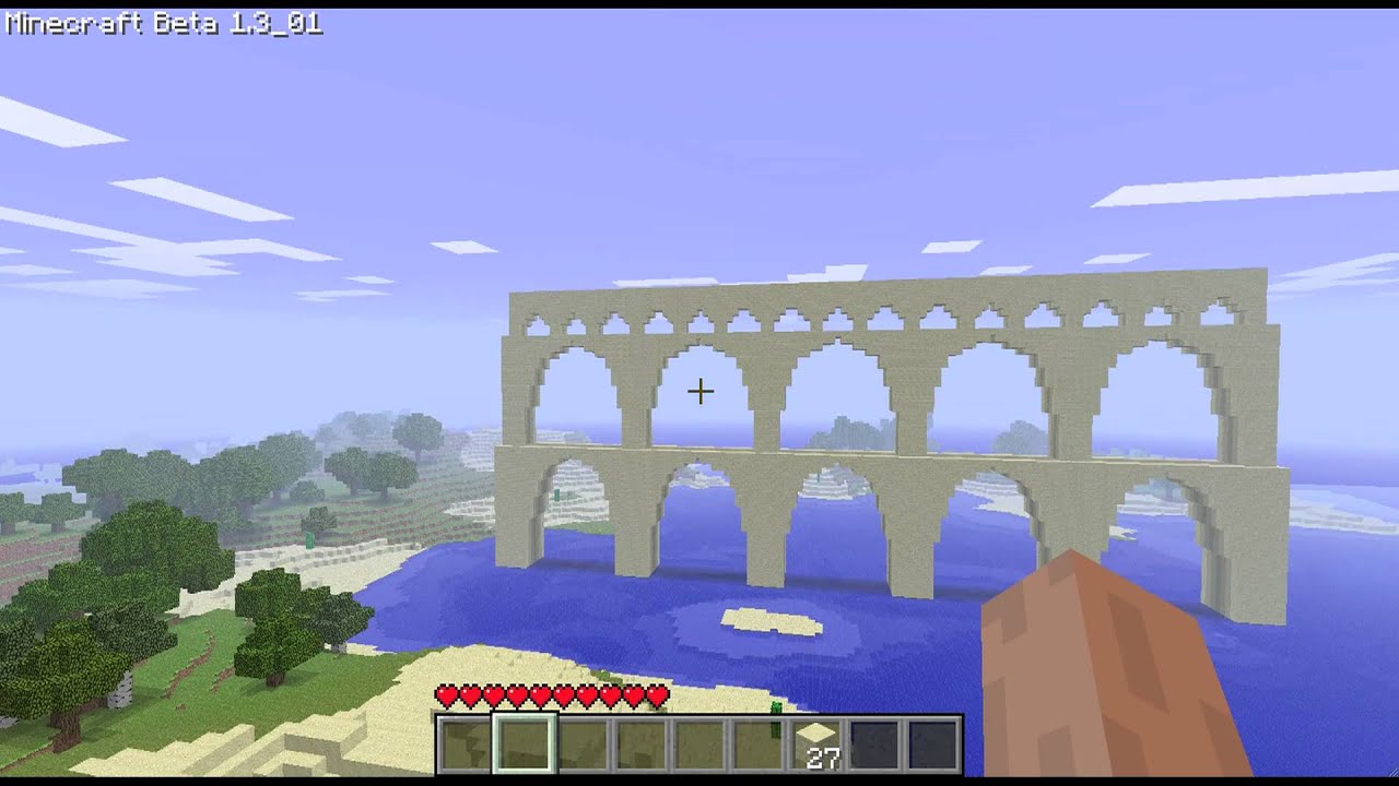 Full Scale Aqueduct Minecraft - YouTube