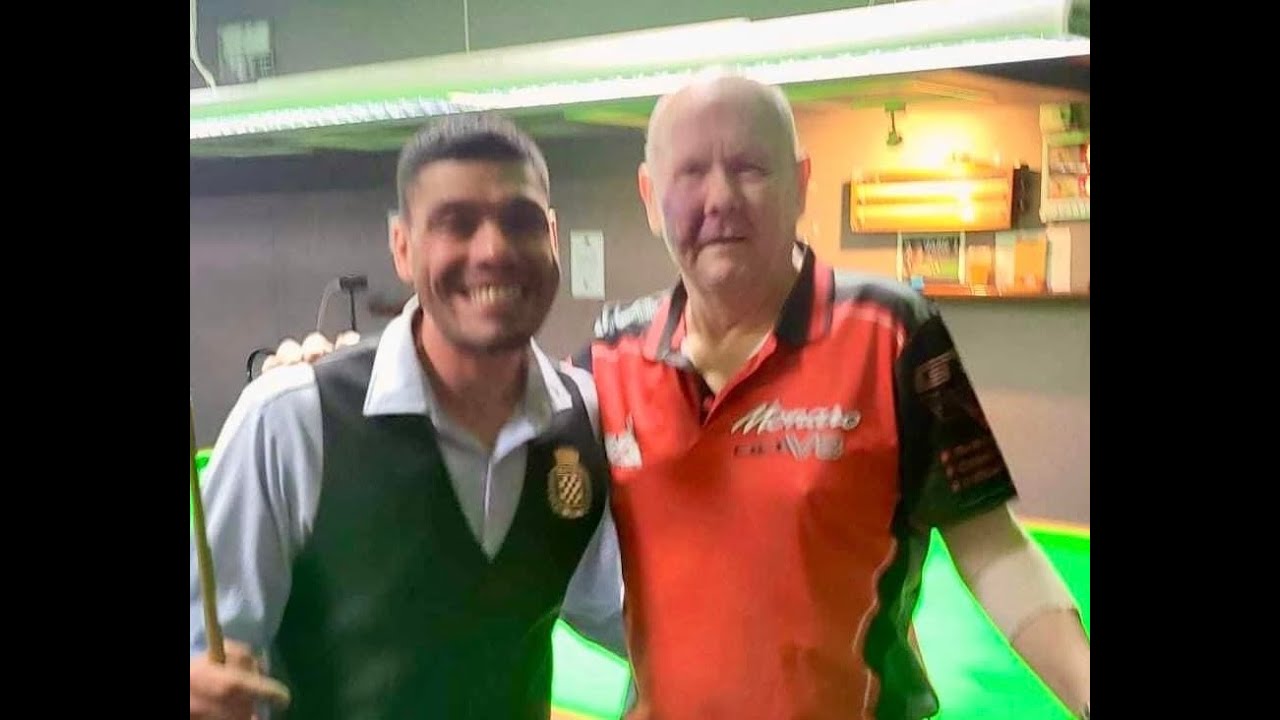 Vinnie Calabrese (80 break) vs Mick Gorrell at Port Macquarie Panthers ...