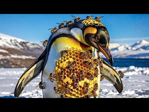 Millions of Venomous Bees Trap a Penguin – Heroes Step In to Save It ...